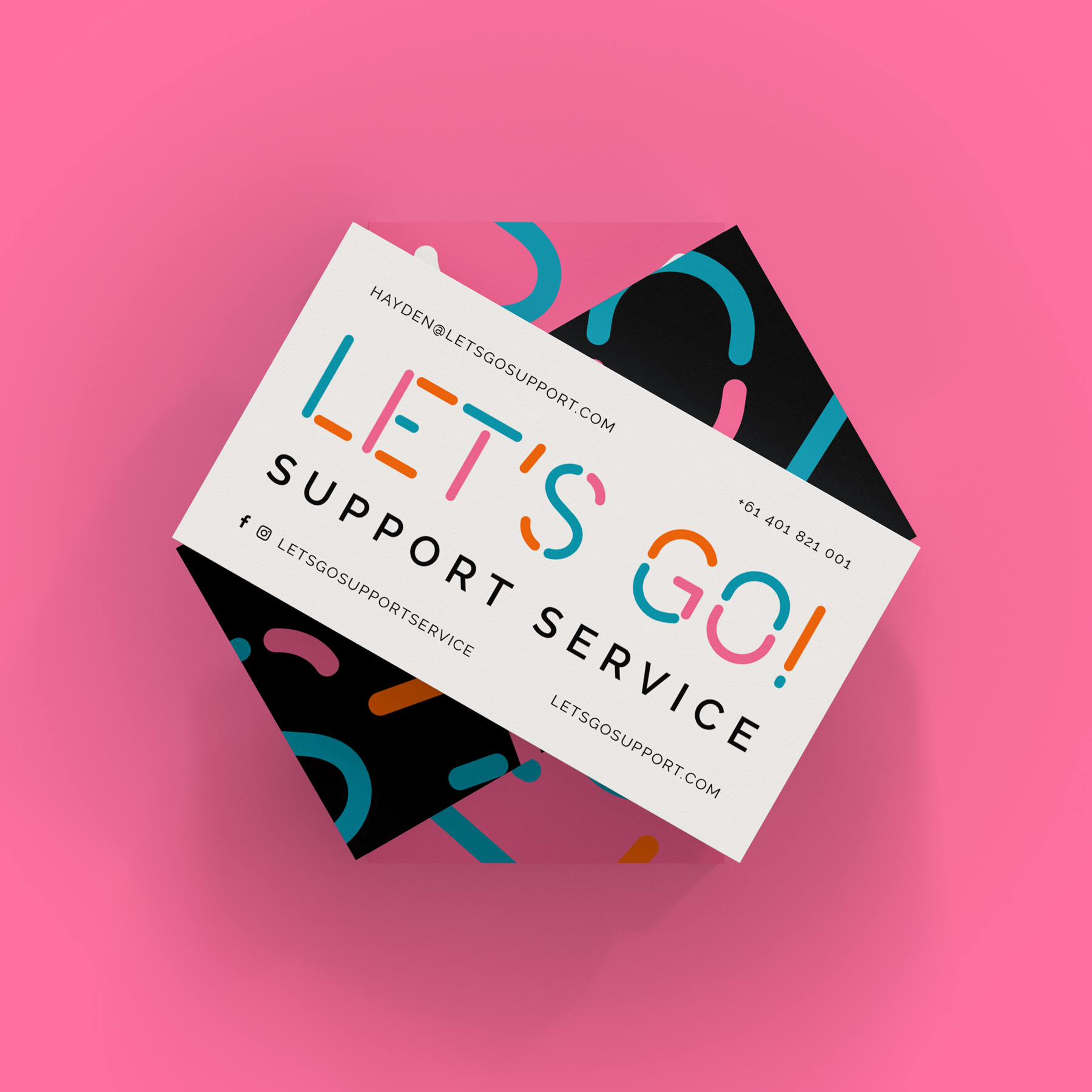 Let's Go! Support Service Business Card - World's No.1 Business Card ...