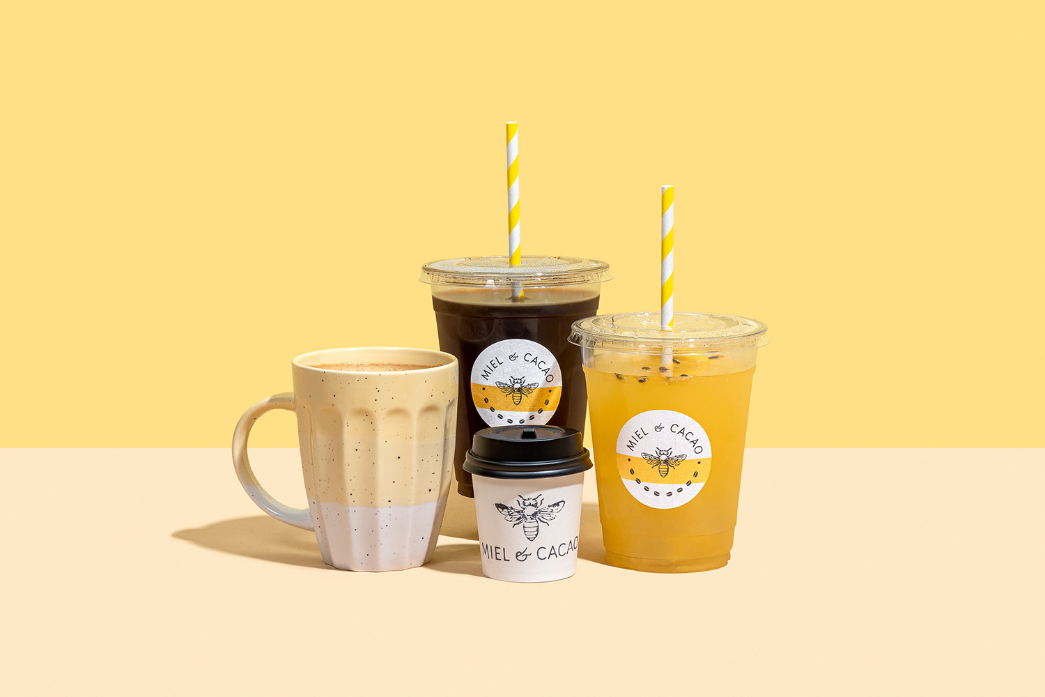 Miel & Cacao Coffee Shop Business Card - World's No.1 Business Card ...