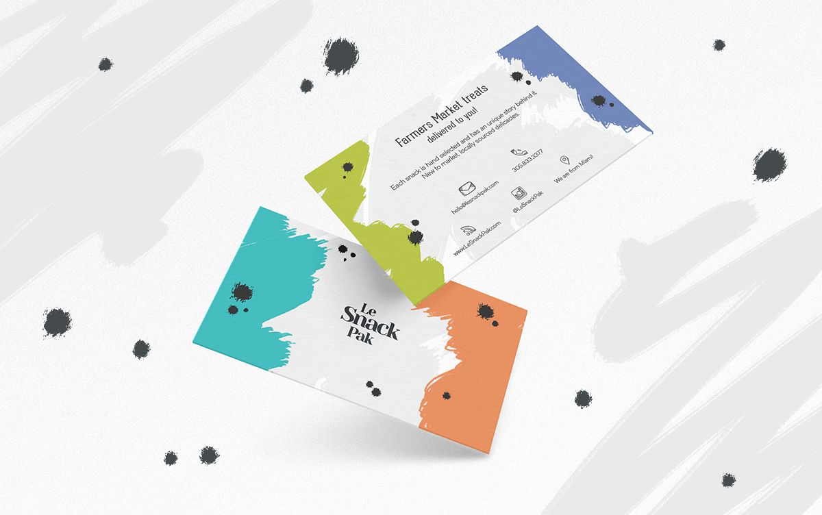 Le Snack Pak Product Business Card - World's No.1 Business Card Directory